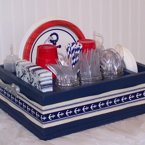 Boating Ocean Beach Nautical Themed Party Decor Disposable Dinnerware ...