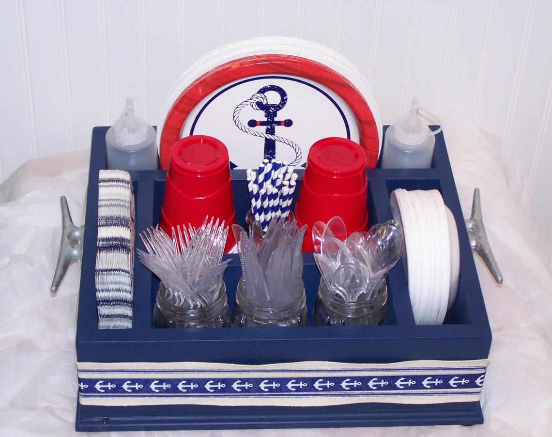 Boating Ocean Beach Nautical Themed Party Decor Disposable Dinnerware ...