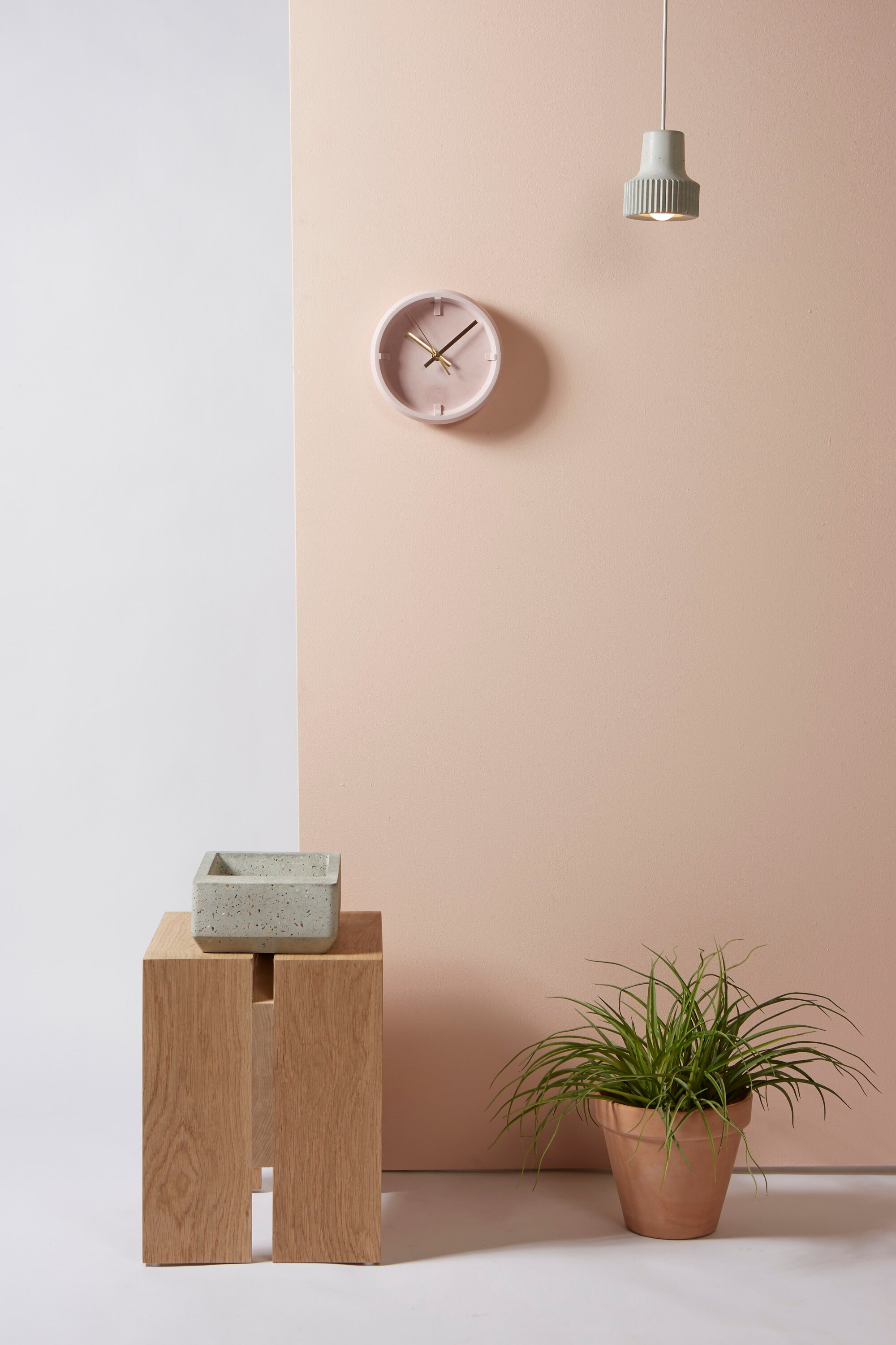 Index Clock Pink - Etsy