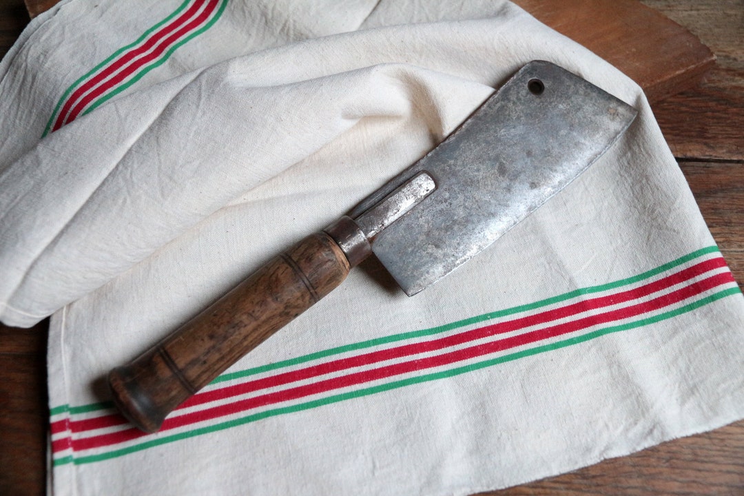 Antique French Hand Forged Cleaver Knife. Antique Meat Cleaver - Etsy