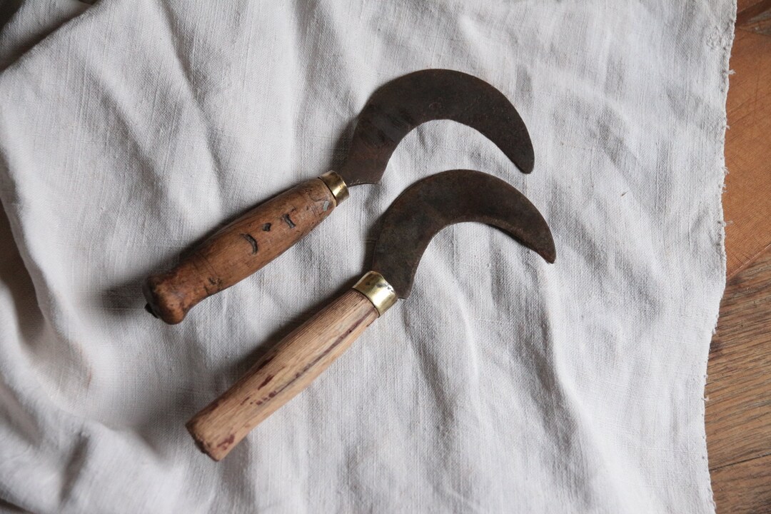 Set of 2 Antique French Small Vineyard Workers Scythe. Antique Garden ...