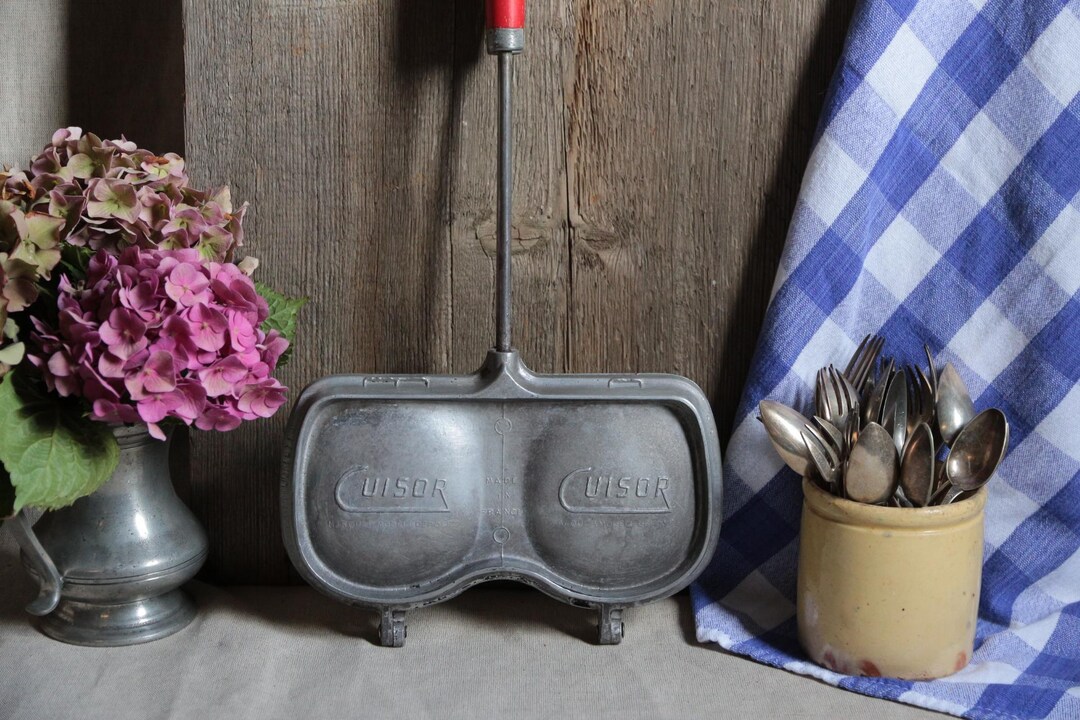 French Antique Stove Top Double Toasted Sandwich Maker. Croque Monsieur ...