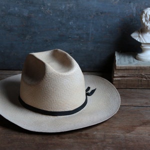 Vintage Tardan Mexican Straw Cowboy Hat, Wide Brim (size 58cm) - Etsy