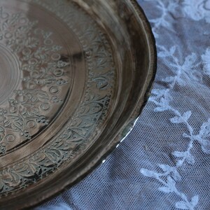 Vintage Moroccan Coffee Set. Vintage Engraved Brass Moroccan Tray ...