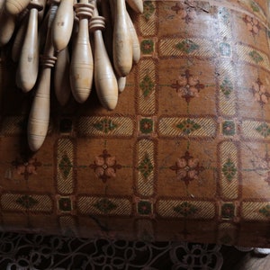 Antique French Lace Making Pillow With Lace Making Bobbins. Handmade ...