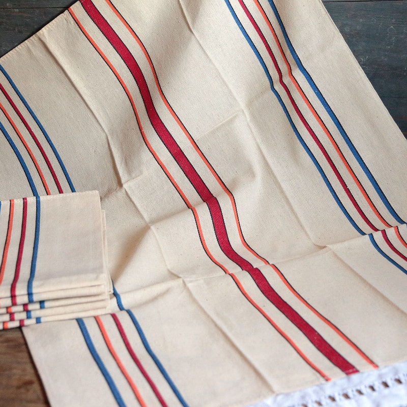Striped Tea Towels - Etsy
