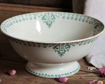 Antique French Serving Bowl - Etsy