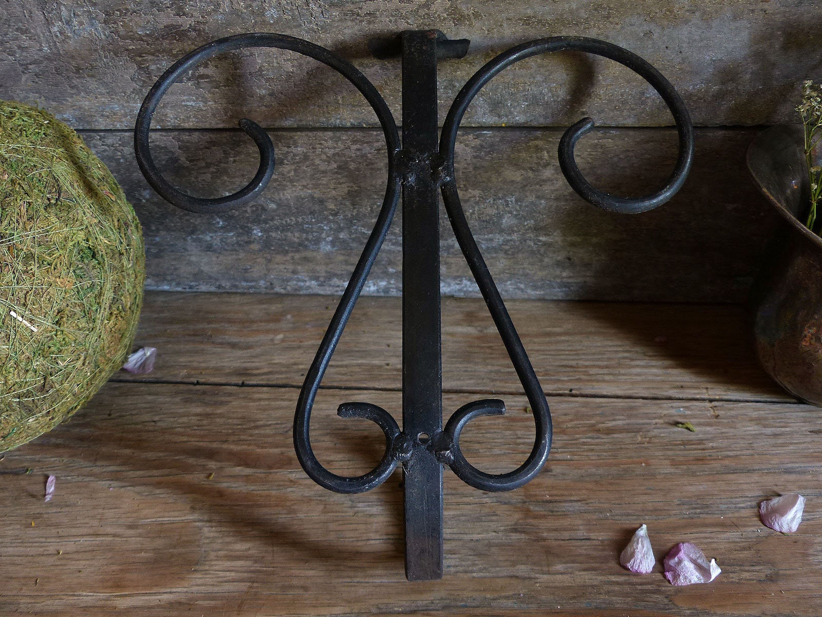 Vintage Wrought Iron Large Hook. Rustic Primitive Home Decor. - Etsy