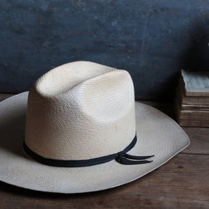 Vintage Tardan Mexican Straw Cowboy Hat, Wide Brim (size 58cm) - Etsy