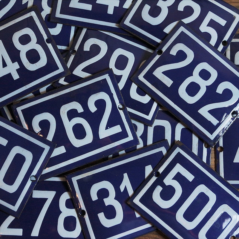 French House Numbers - Etsy