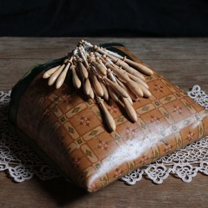 Antique French Lace Making Pillow With Lace Making Bobbins. Handmade ...