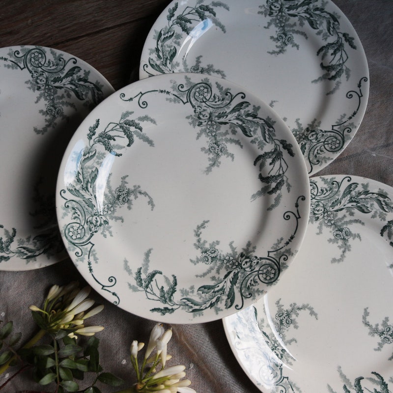 Green Transferware - Etsy