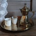 Vintage Moroccan Coffee Set. Vintage Engraved Brass Moroccan Tray ...