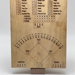 Standard Baseball Dice Game With Dice and Game Pegs and Farkle or ...