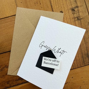 Mini Envelope Surprise Card, Guess What? Birthday Card, Surprise Reveal ...