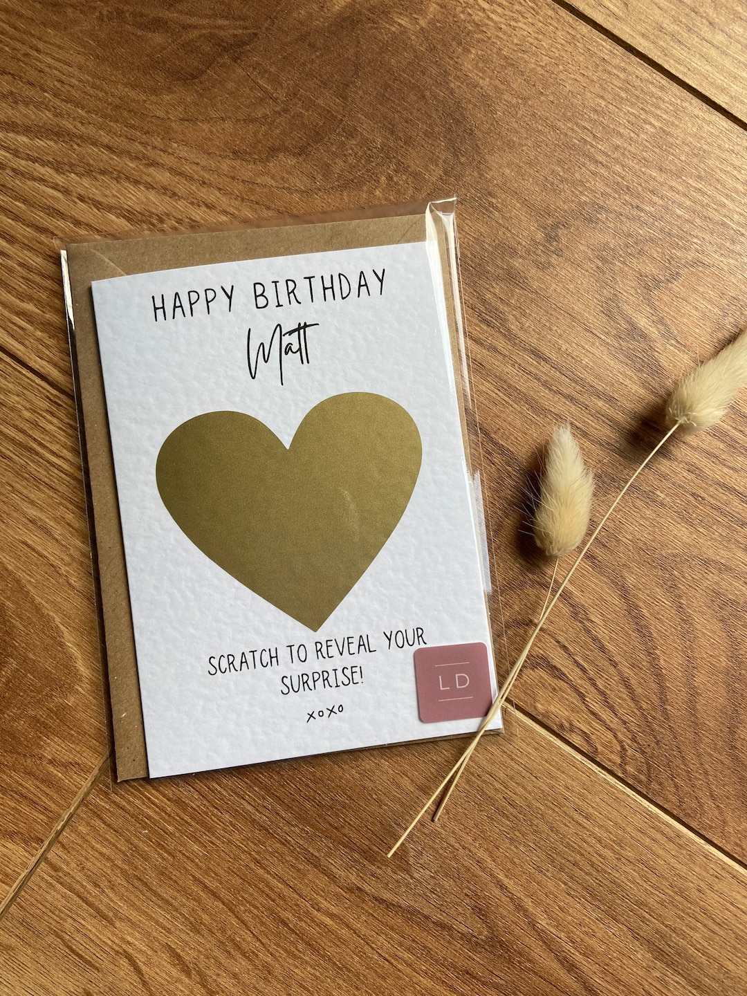 Surprise Scratch Card, Holiday Reveal Card, Birthday Gift - Etsy UK