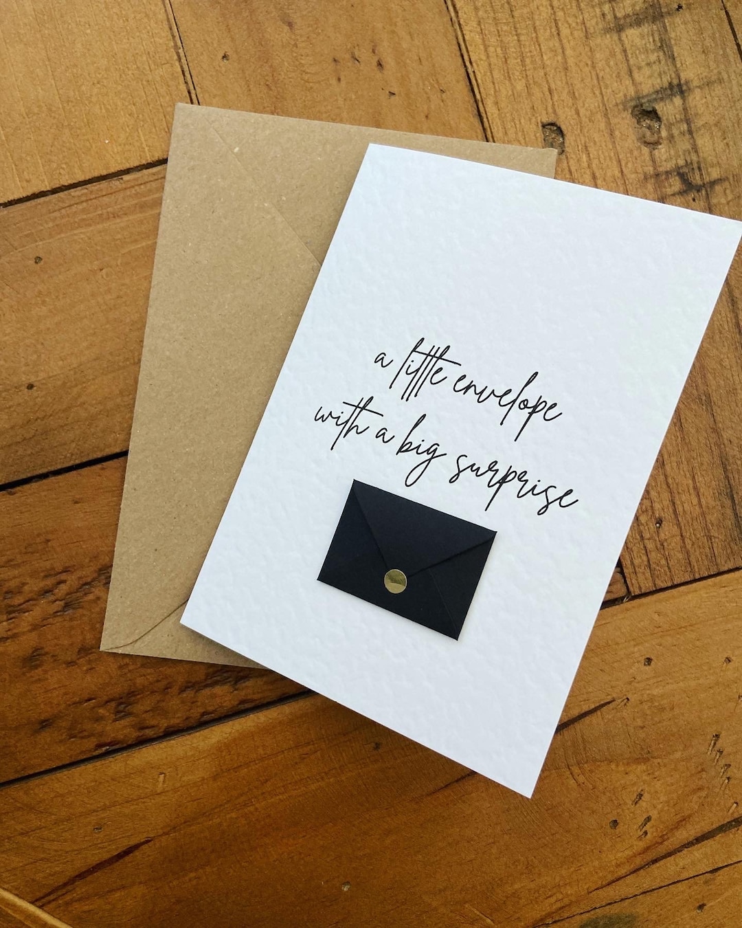 Mini Envelope Surprise Card, Baby Reveal Idea, Surprise Reveal Birthday ...