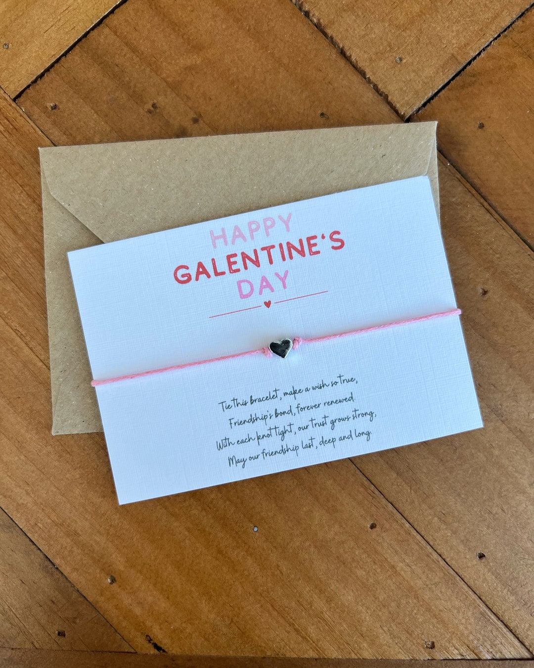 Galentine’s Day Gift, Wish Bracelet, Best Friend Gift, Valentine’s Day ...