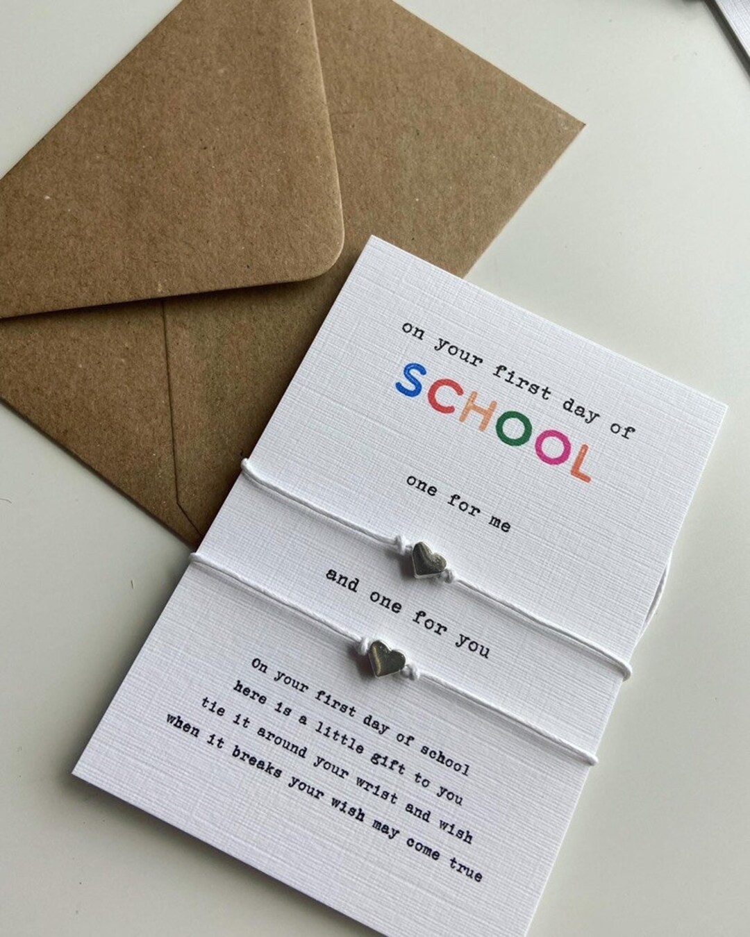 First Day of School Gift, Wish Bracelet, Back to School Gift, New Class ...
