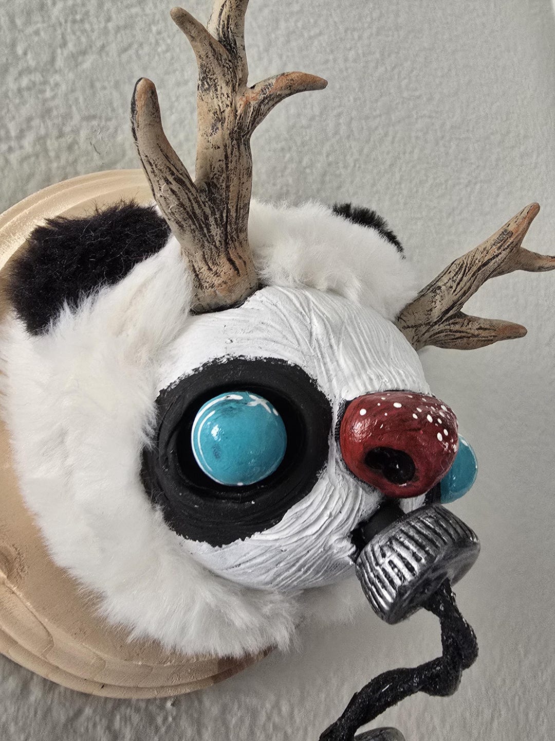 Mutant Panda Head - Trophy Wall Art - 8" Sculpture - Etsy