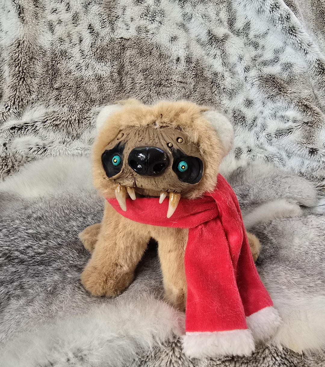 Mutant Saber-toothed Lion Cub Sculpture Plush Art 6 - Etsy