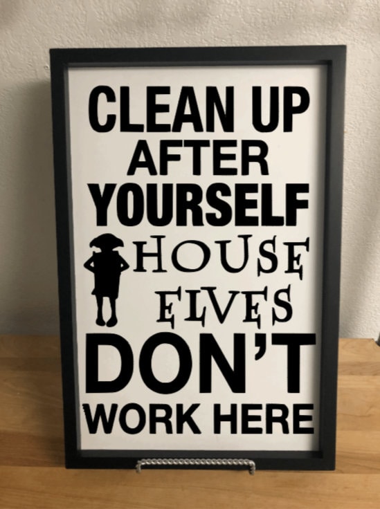 Clean up After Yourself Wall Art - Etsy