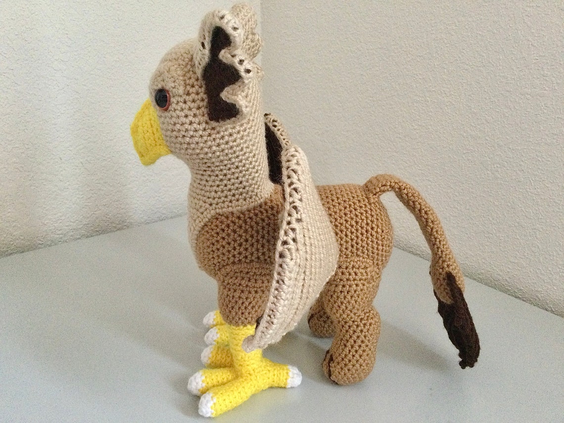 Griffin Pattern Crochet Gryphon Amigurumi Doll Pattern Photo - Etsy