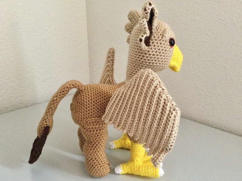 Griffin Pattern Crochet Gryphon Amigurumi Doll Pattern Photo - Etsy