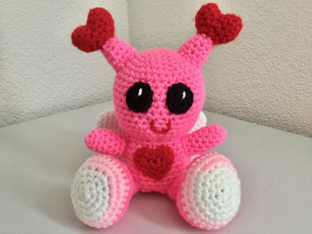 Love Bug Amigurumi Pattern - Valentine Crochet Pattern With Heart ...