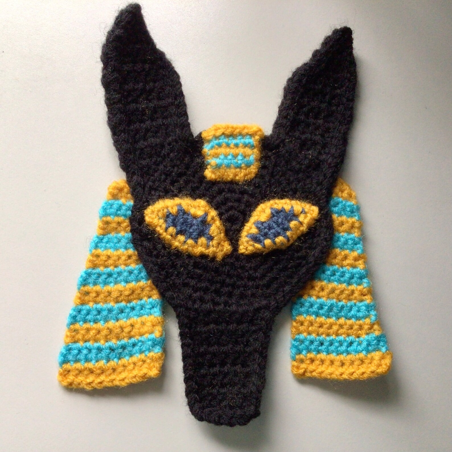 Anubis Applique Digital Crochet Pattern Set, Anubis and Ankh Motif ...
