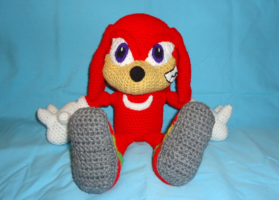 Knuckles Amigurumi Pattern Crochet Animal Red Echidna - Etsy UK