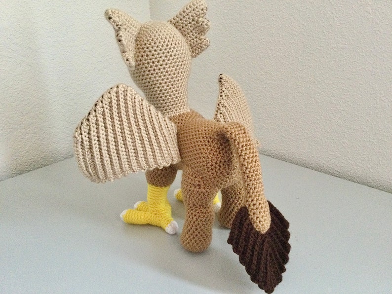 Griffin Pattern Crochet Gryphon Amigurumi Doll Pattern Photo - Etsy