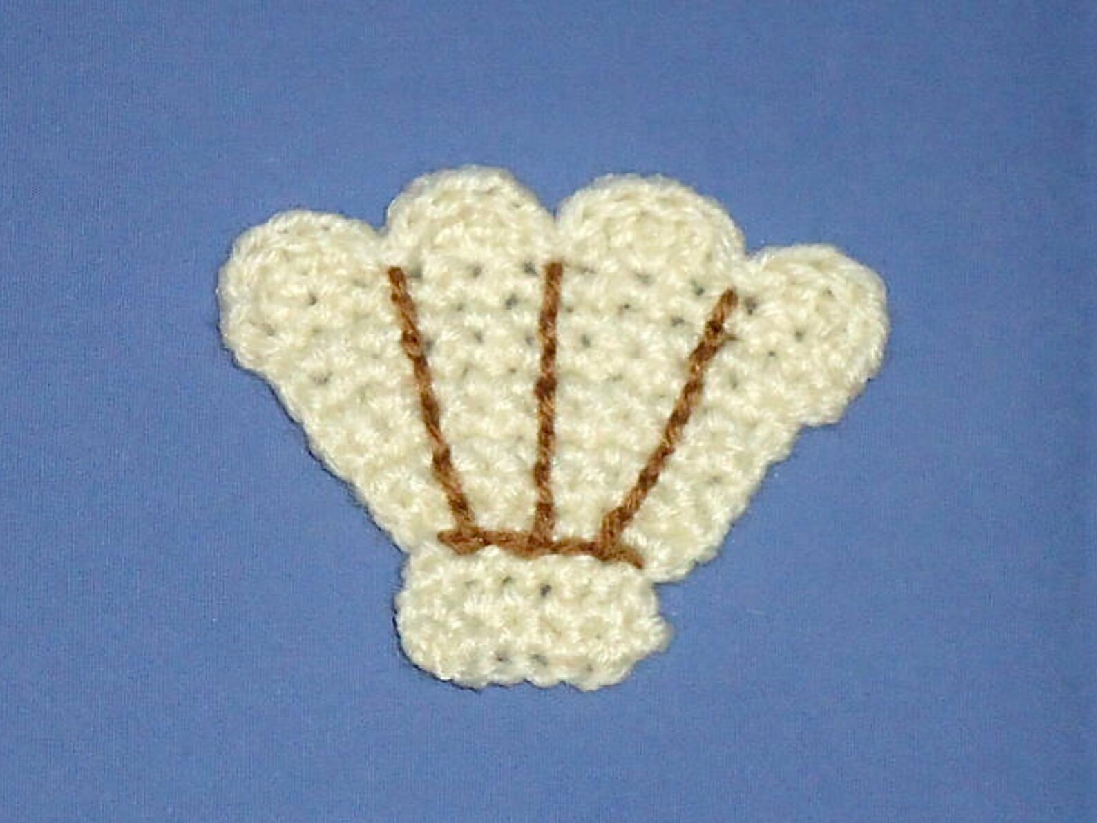Beach Applique Pattern Set of a Crochet Seashell, Clam and Starfish ...