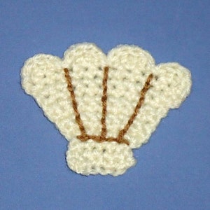 Crochet Beach Applique Pattern Set - Sea Shell, Clam and Starfish PDF ...