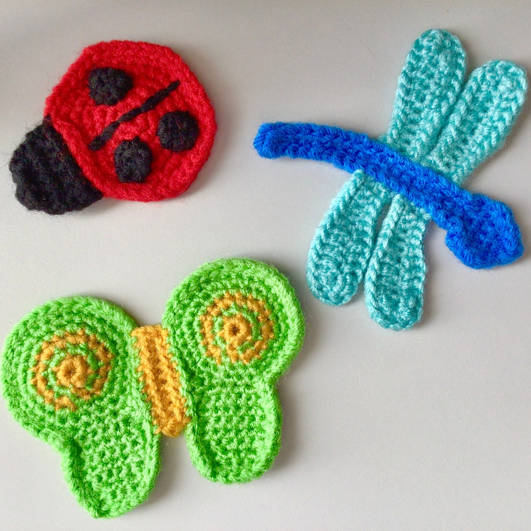 Bugs Applique Pattern Set of a Ladybug, Dragonfly and Butterfly Pdf ...