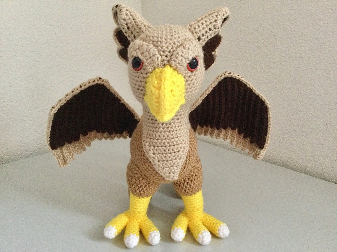 Griffin Pattern Crochet Gryphon Amigurumi Doll Pattern Photo - Etsy
