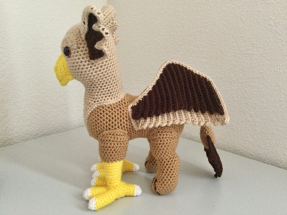 Griffin Pattern Crochet Gryphon Amigurumi Doll Pattern Photo - Etsy