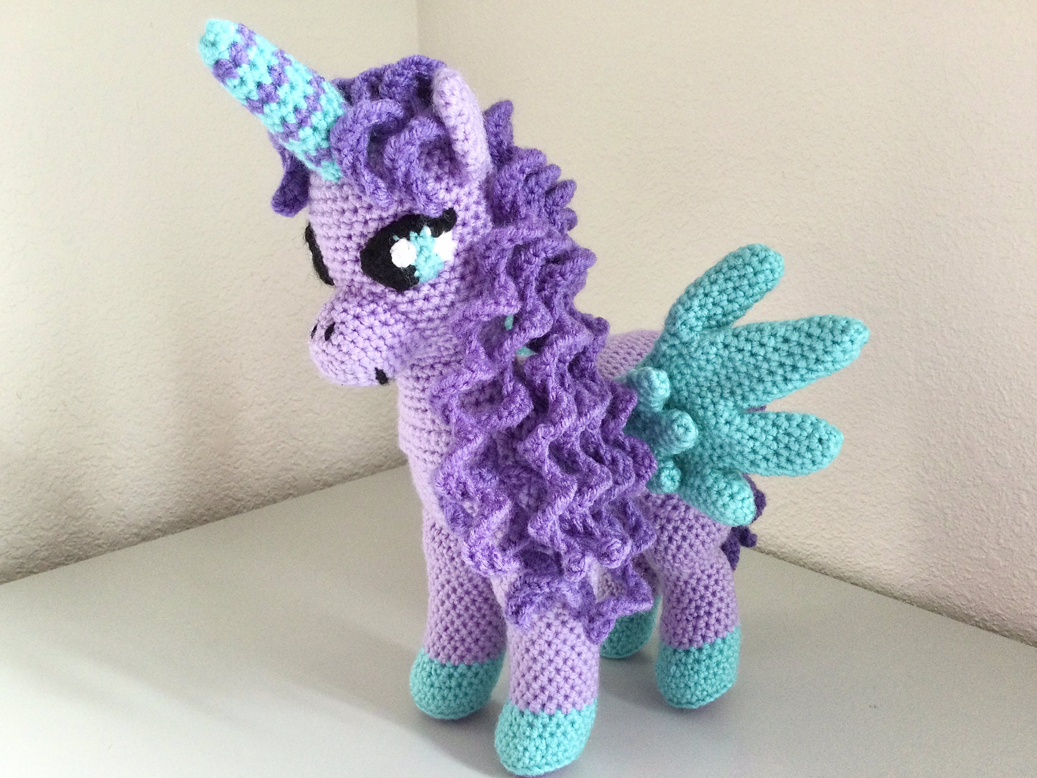 Mythical creatures amigurumi pattern set of a Unicorn Pegasus | Etsy