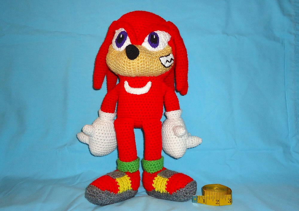 Knuckles Amigurumi Pattern Crochet Animal Red Echidna | Etsy UK