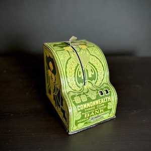Art Nouveau Coin Bank, Vintage Antique Circa 1910's - Etsy