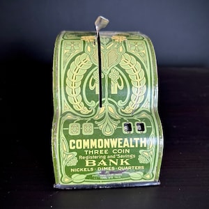 Art Nouveau Coin Bank, Vintage Antique Circa 1910's - Etsy