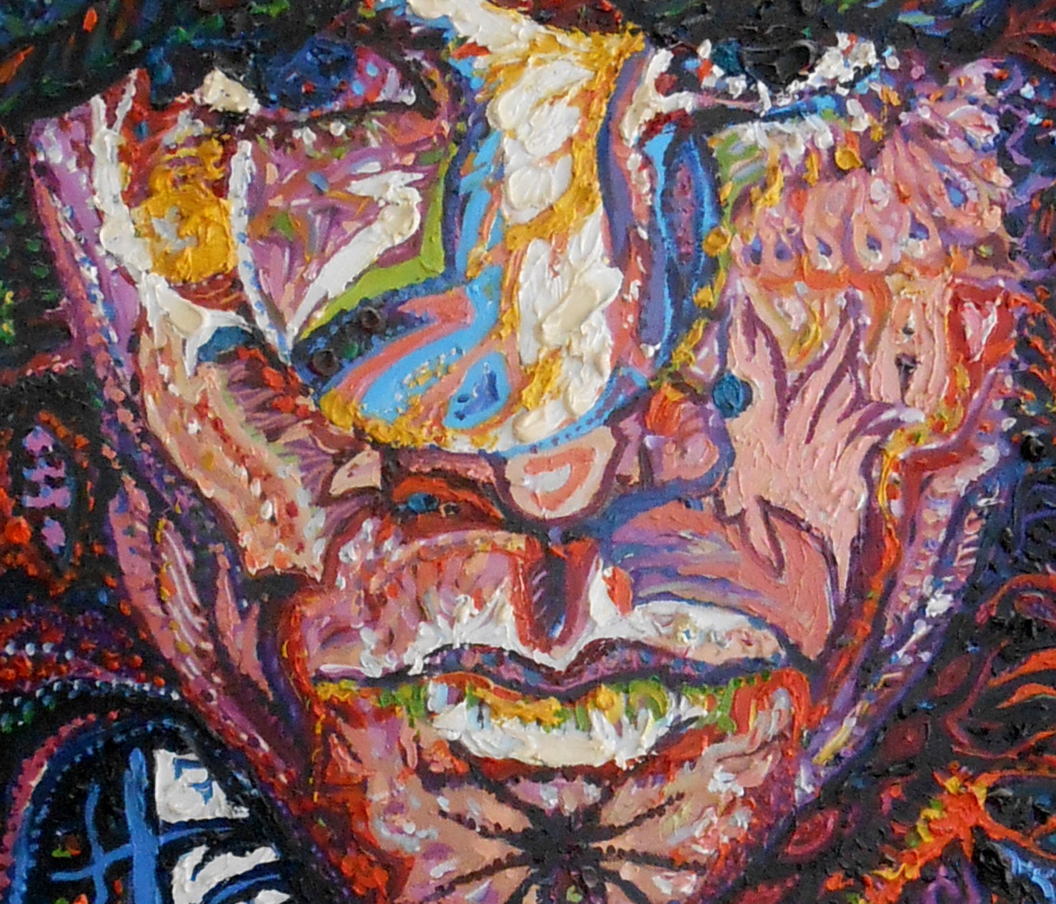 Jim Morrison Portrait Oil Painting Titled the OTHER Side - Etsy