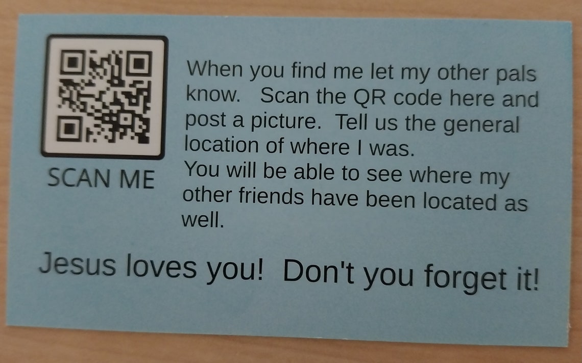 Prayer Pal QR Code Card - Etsy