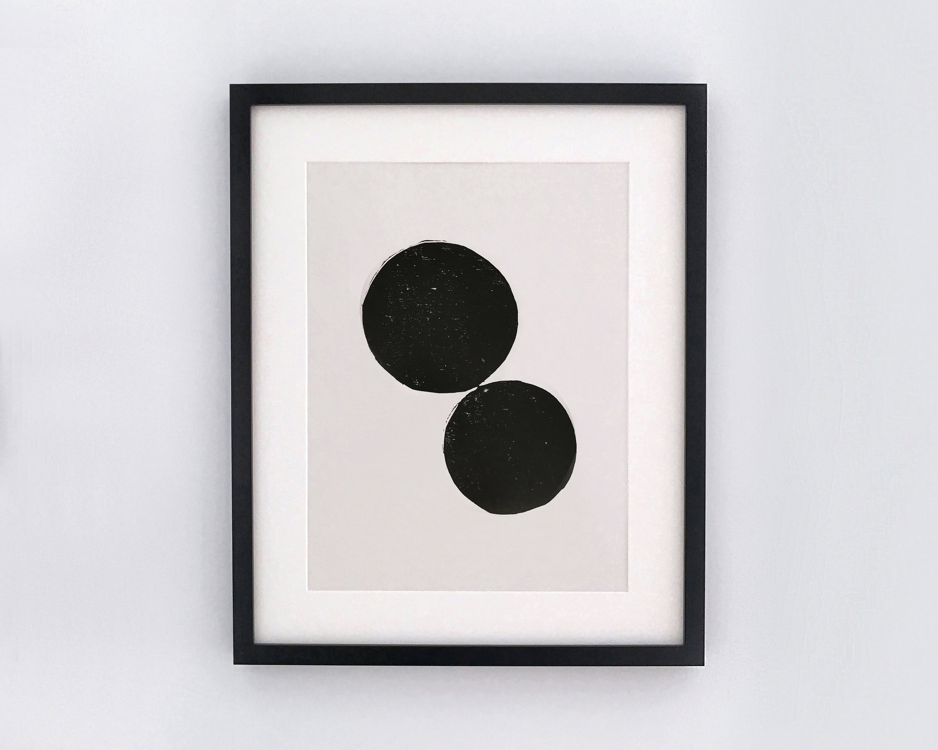 Abstract Woodcut Print 3 - Black & White Ink Relief Art - Etsy