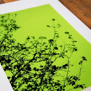 Trees Screenprint - Trees Art Print, Abstract Art Print, Tree Branches ...