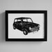 Retro Mini Car Linocut Print Car Lover Gift Classic Car - Etsy