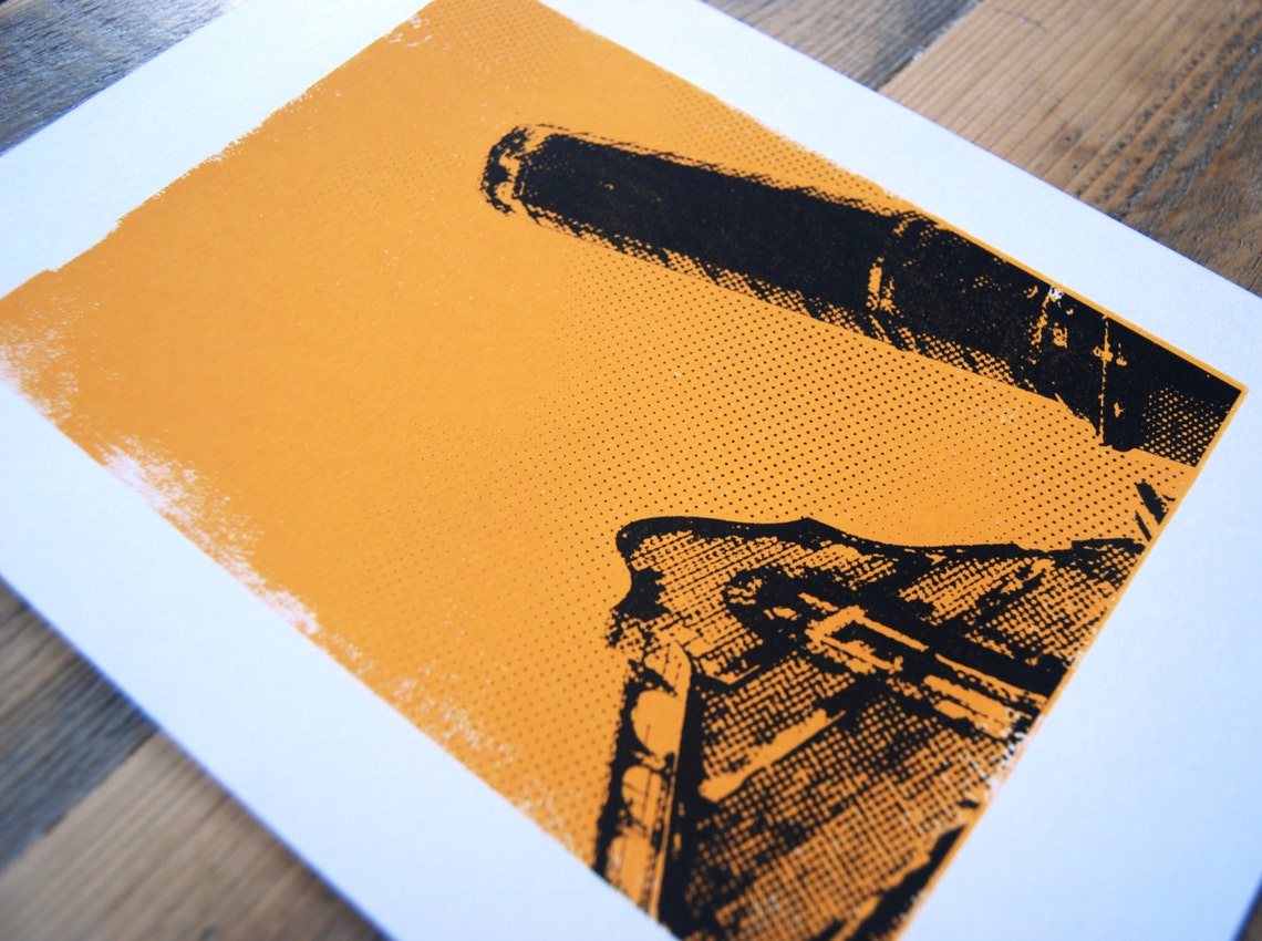Old Warehouse Screenprint – Industrial Architecture Art - Etsy
