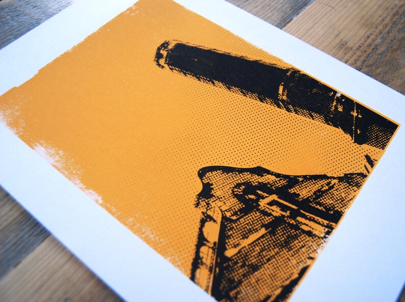 Old Warehouse Screenprint - Industrial Art Print, Architecture Art ...