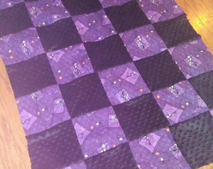 Tim Burtons Nightmare Before Christmas Baby Blanket Ready to Ship Super ...