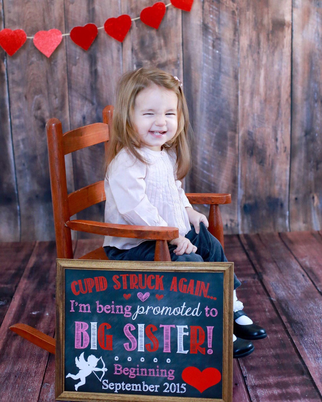 Valentines Day Pregnancy Announcement Big Sister Etsy